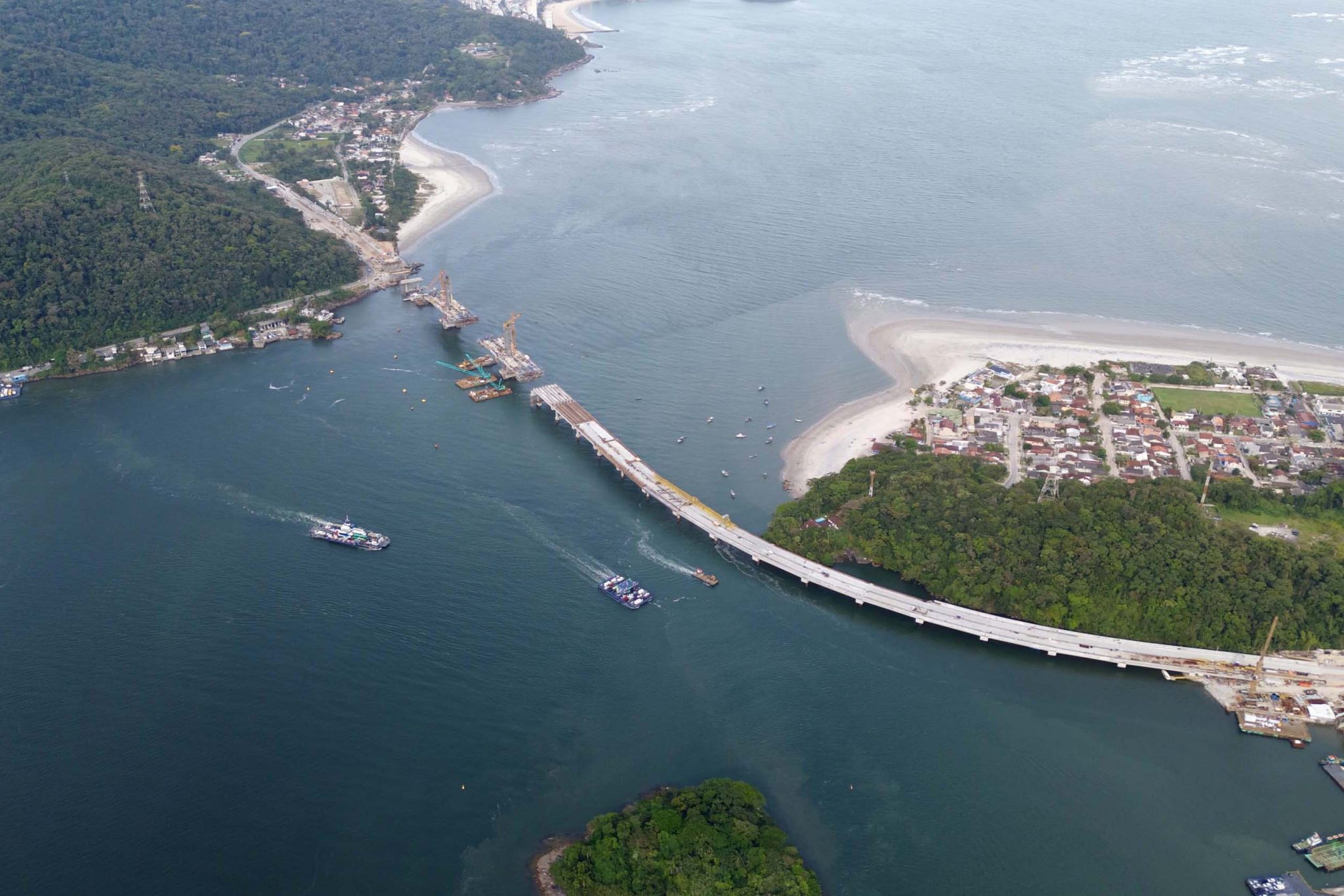 Veja como estão as obras da Ponte de Guaratuba - Paraná Portal